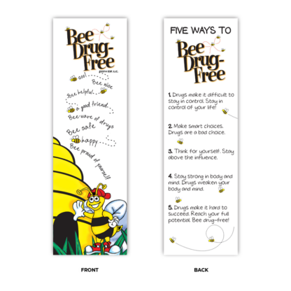 Drug Awareness Bookmarks: "Bee Drug-Free!" | Prevention Resources