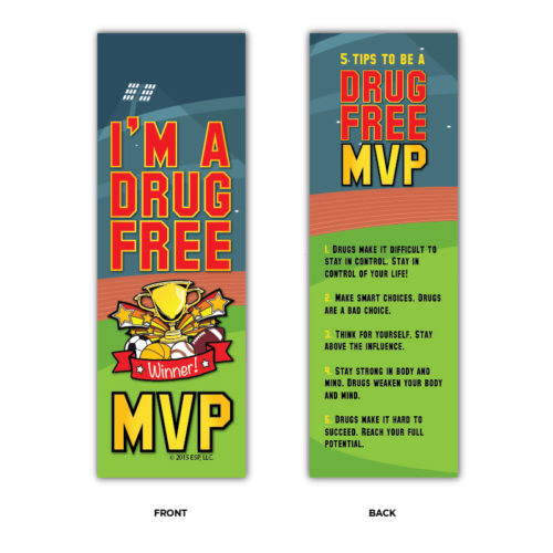 "I'm a Drug Free MVP" Bookmarks – Champion Healthy Choices
