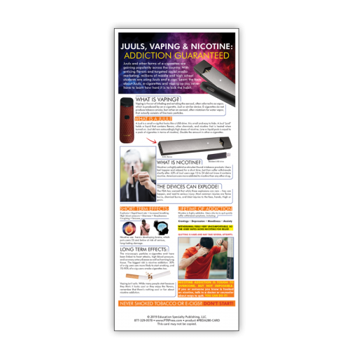 Tobacco & Vaping Awareness Cards | Prevention & Treatment Resources