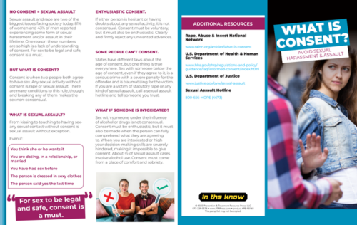 What is Consent Pamphlet | Prevention Education Resources
