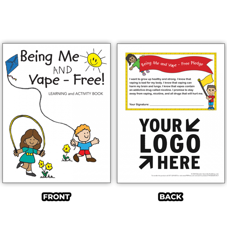 "Being Me and Vape Free!" Learning Coloring & Activity Book
