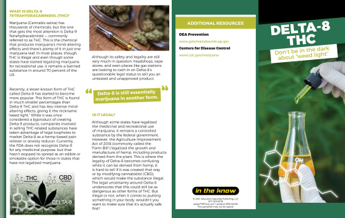 Delta-8 THC Pamphlet | Prevention Education Resources