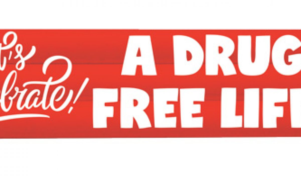 Live Life Drug Free 2-1/4" Buttons (in Sets Of 25) Red Ribbon Week Drug ...