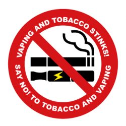 Say NO! To Tobacco & Vaping Stickers | Anti-Vaping Awareness