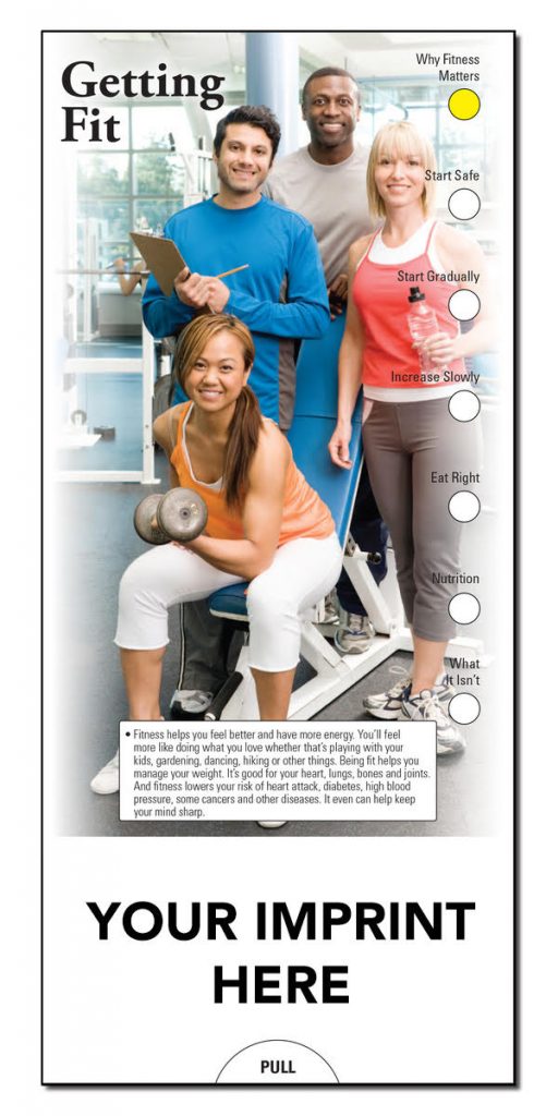 Getting Fit Slide Chart – Easy Tips for Exercise & Healthy Eating