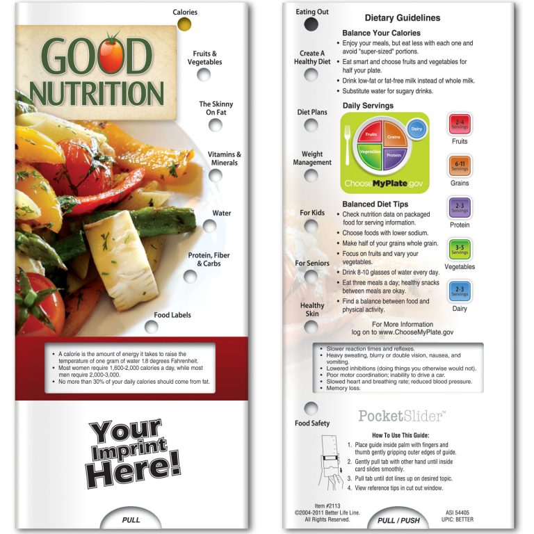 Good Nutrition Brochure Slider | Prevention & Treatment Resources