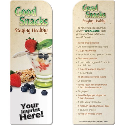Nutritious Snacking Bookmarks – Good Snacks for Better Health
