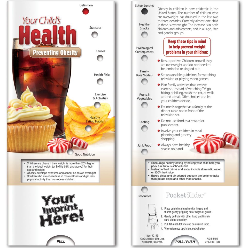 Child Obesity Brochure Slider – Simple Tips for Healthy Habits