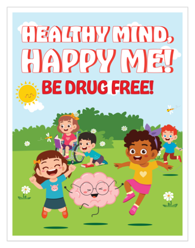 "Healthy Mind, Happy Me! Be Drug-Free!" Activity Sheets