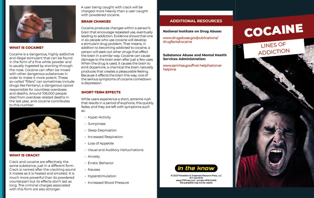 "Cocaine: Lines of Addiction" Pamphlet | Prevention Resources
