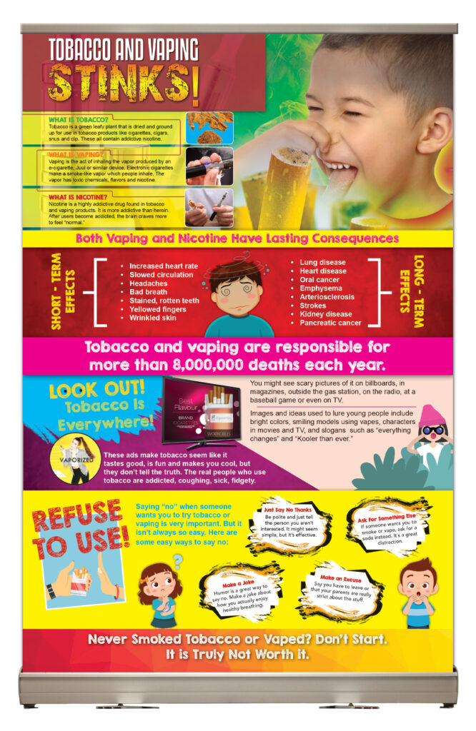 Tobacco & Vaping Stinks Tabletop Display | Prevention Resources