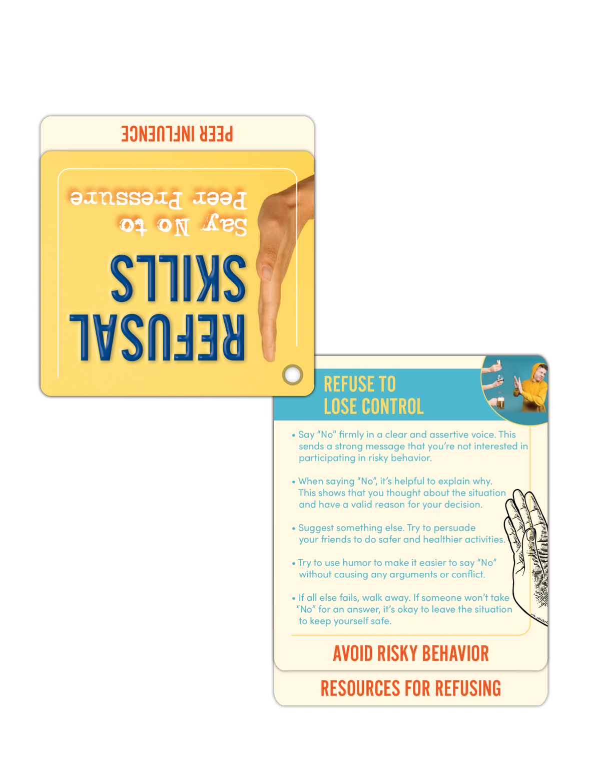 Refusal Skills: Say No To Peer Pressure Flip Tips