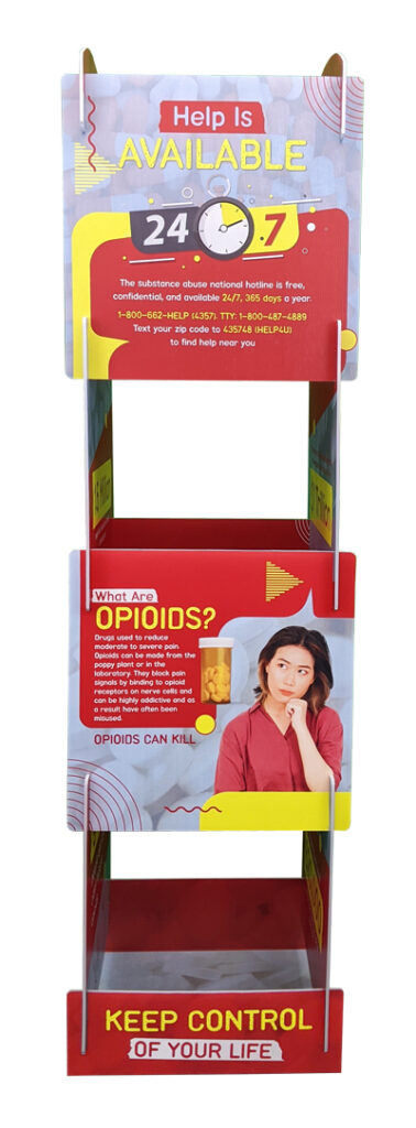 Opioids: Know the Risk Tabletop Display Info Tower