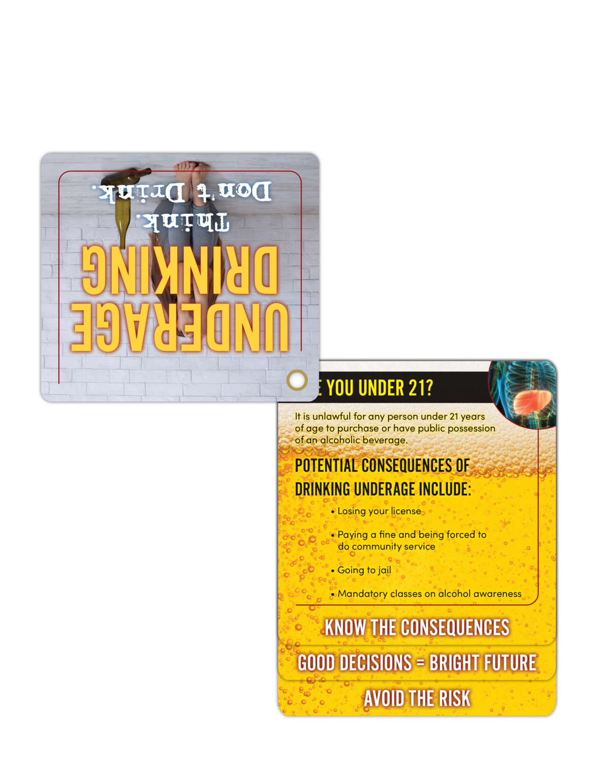 Underage Drinking Prevention Flip Tips: Shareable Awareness Tool