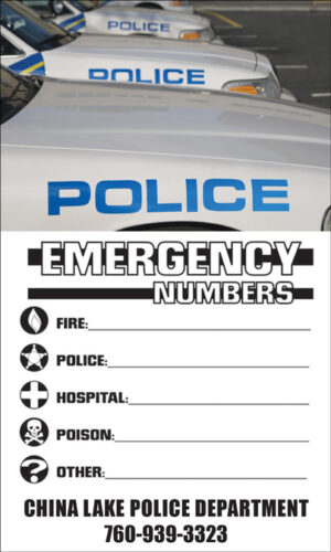 Custom Emergency Phone Numbers Magnets | Promotional Tools