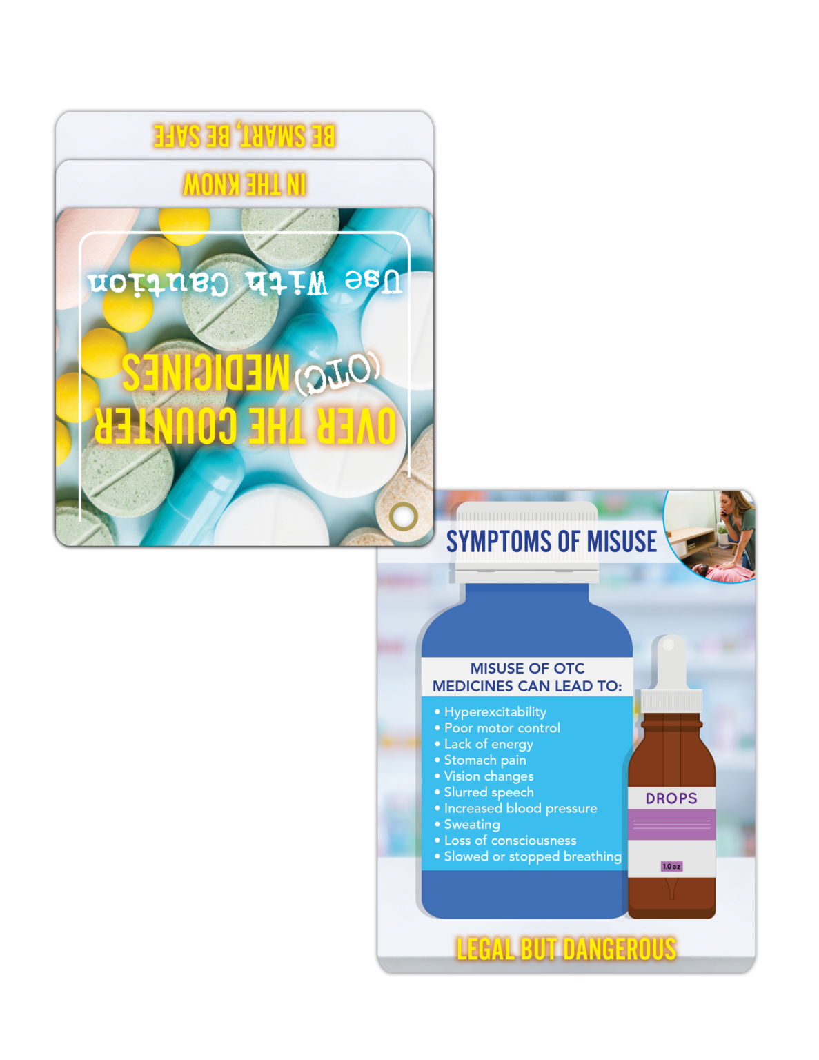 Over The Counter Medicines: Use With Caution Flip Tip Cards