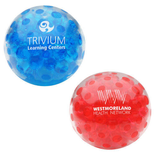 Custom Gel Stress Balls • Personalized Squeeze Stress Relievers