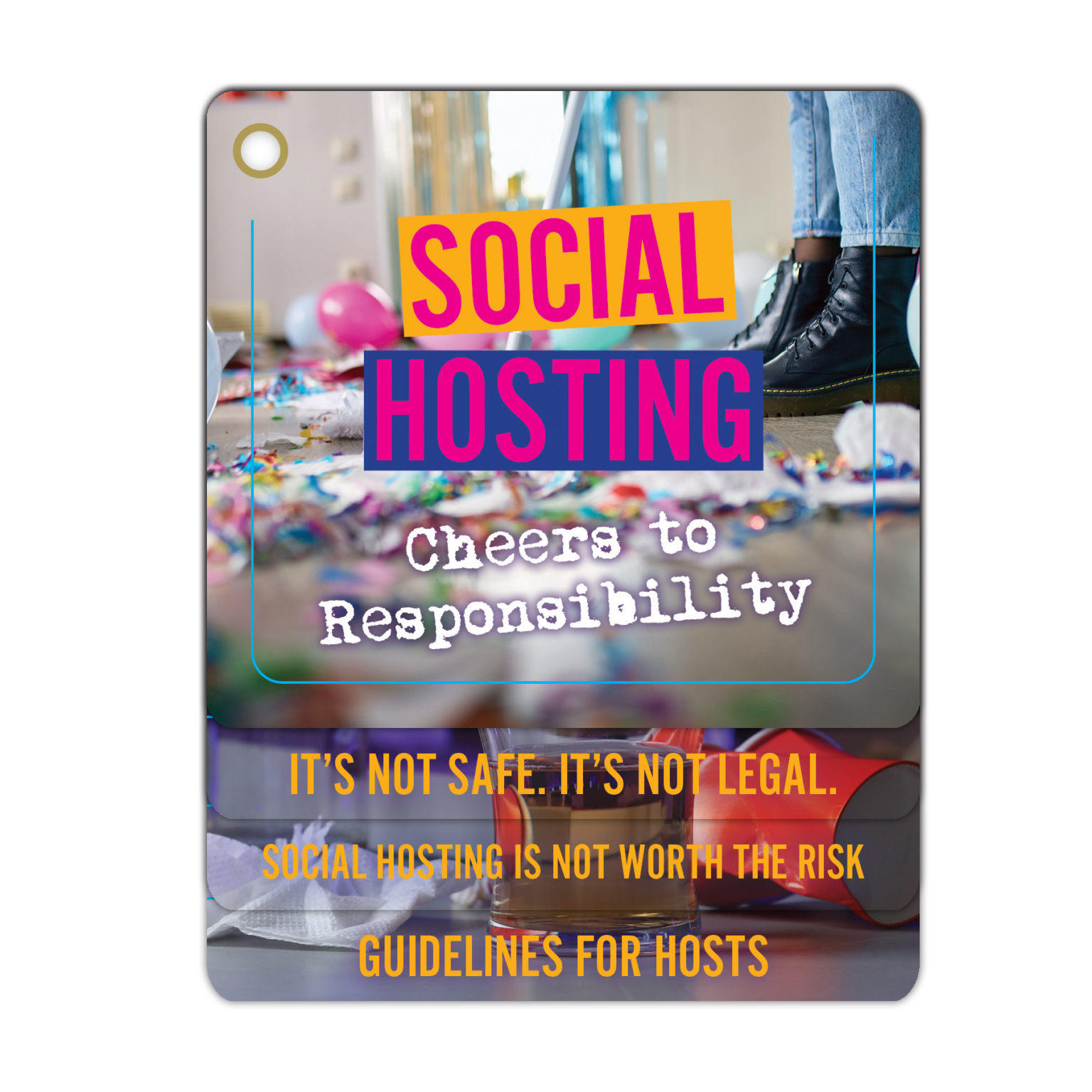 Social Hosting Prevention Flip Tips – Shareable Awareness Tool