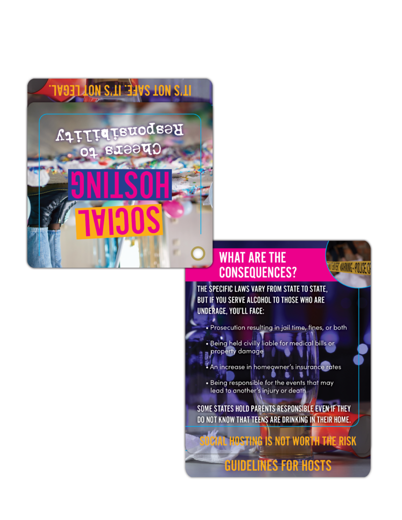 Social Hosting Prevention Flip Tips – Shareable Awareness Tool