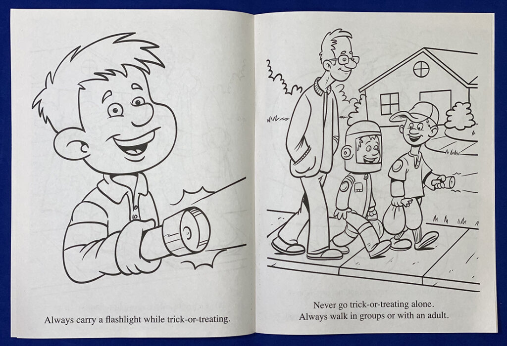 Halloween Safety Coloring & Activity Books - Fun Educational Tool