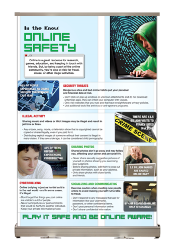 Internet Safety Tabletop Display: Online Security Education