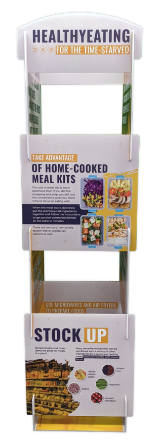 Healthy Eating For The Time Starved Info Tower Display