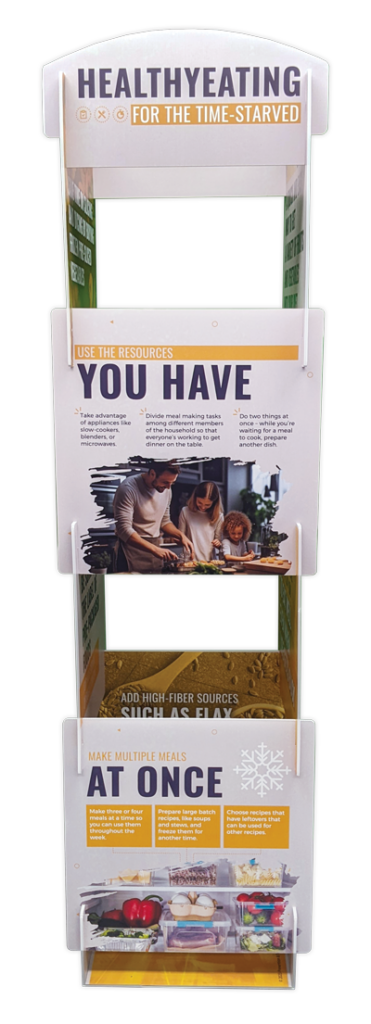 Healthy Eating For The Time Starved Tabletop Display Info Tower