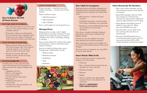Heart Disease Prevention: Every Beat Counts Pamphlets