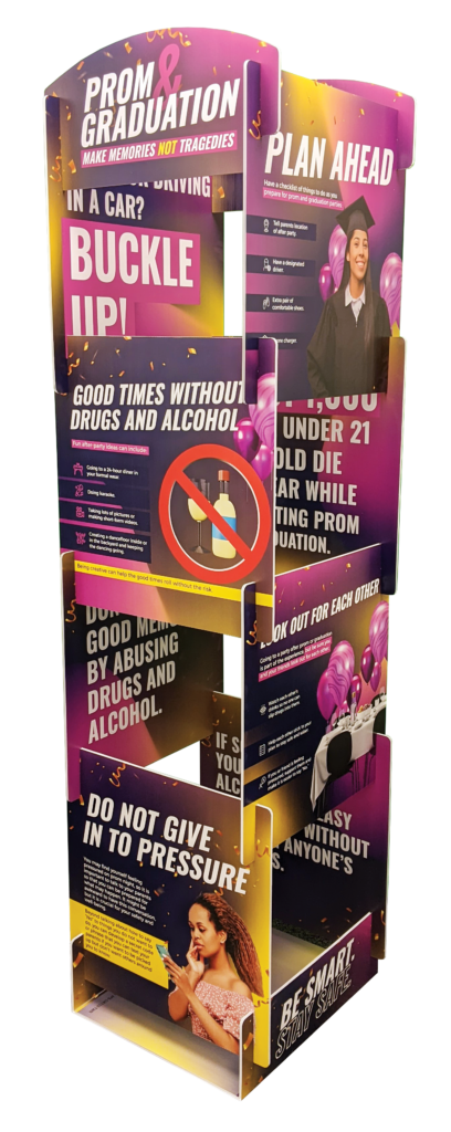 Prom & Graduation Safety Tabletop Info Tower