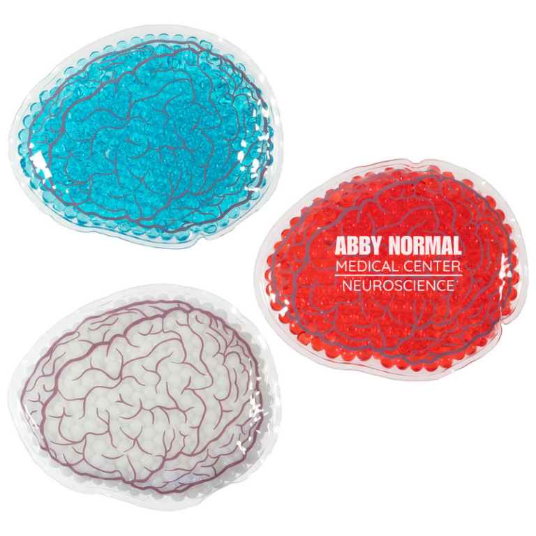 Custom Brain-Shaped Hot Cold Packs – Promotional Ice Pack