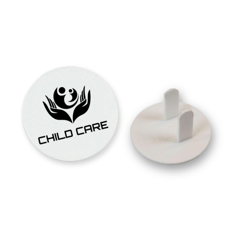 Custom Round Safety Plugs - Personalized Electrical Outlet Covers