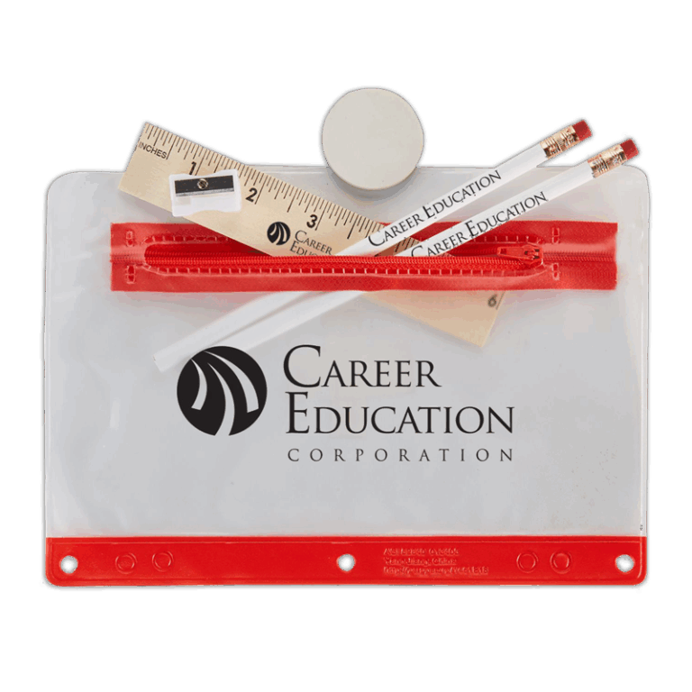 Custom School Supply Kit: Pouch with Pencils, Ruler & More