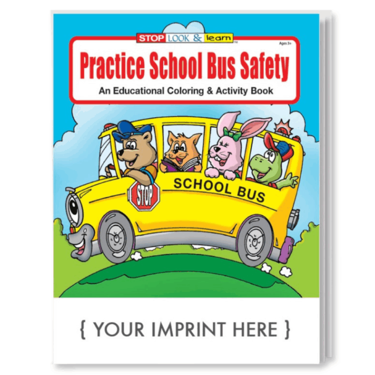 School Bus Safety Coloring & Activity Books - Fun Lessons for Kids